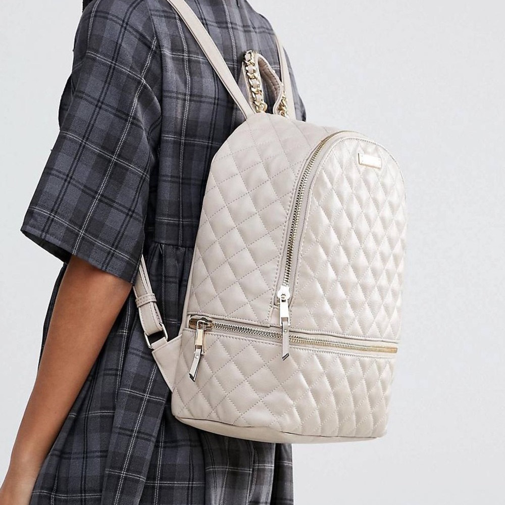 Aldo Quilted Backpack With Zip Around Pocket - Gem